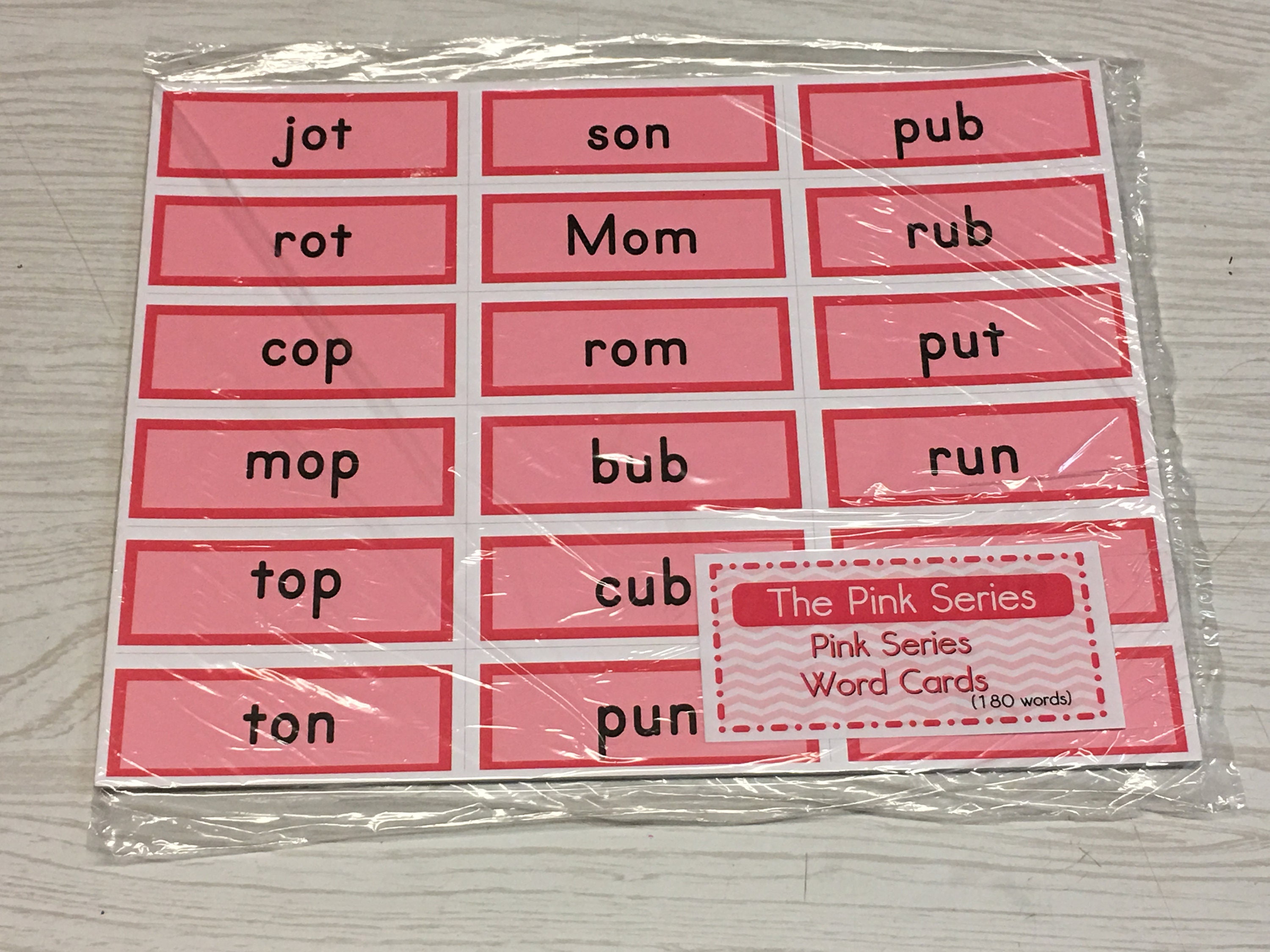 The Pink Series Language kit Montessori Material for Primary | Etsy
