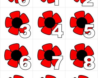 INSTANT DOWNLOAD - Apples - Numbers 0-31 Pocket Chart Cards Set for ...