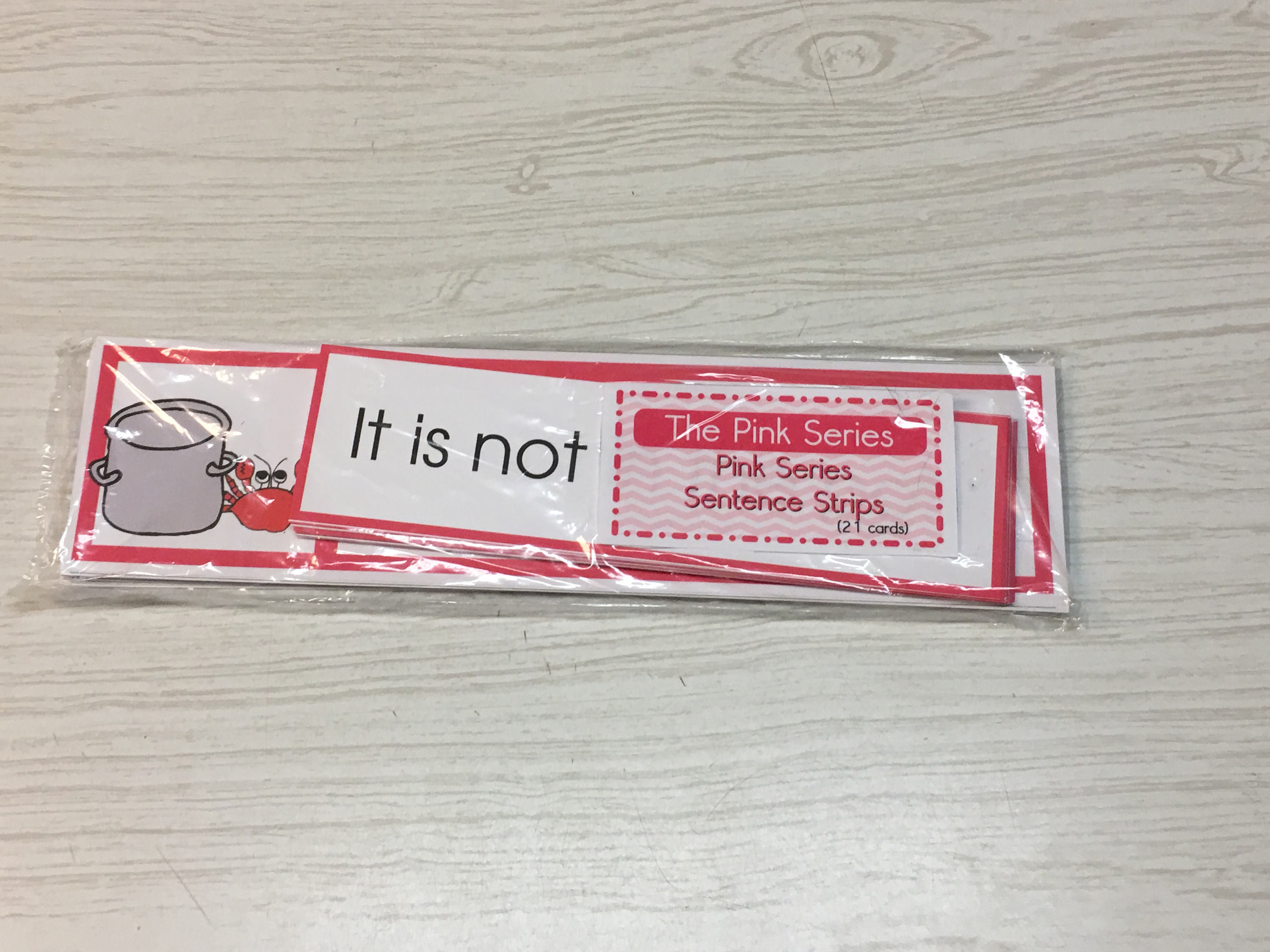 The Pink Series - Matching Sentences Strips (21 Strips) - Montessori ...