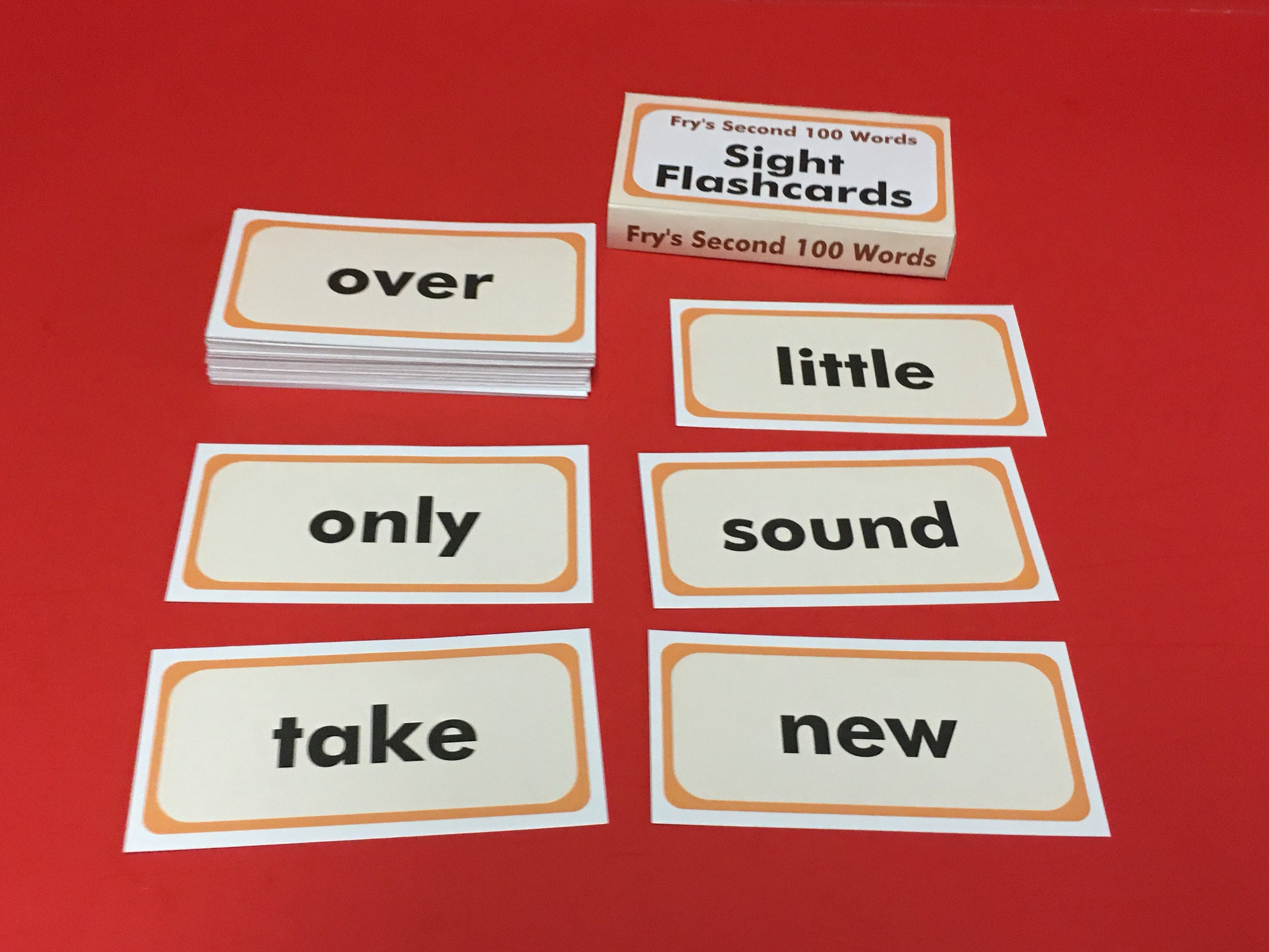 100 Flashcards - Fry”s Sight Words - 2nd Hundred Words Flash Cards - Etsy