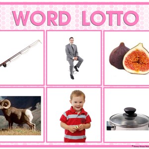 PINK SERIES | Montessori Activity - Word Lotto | Educational Material ...