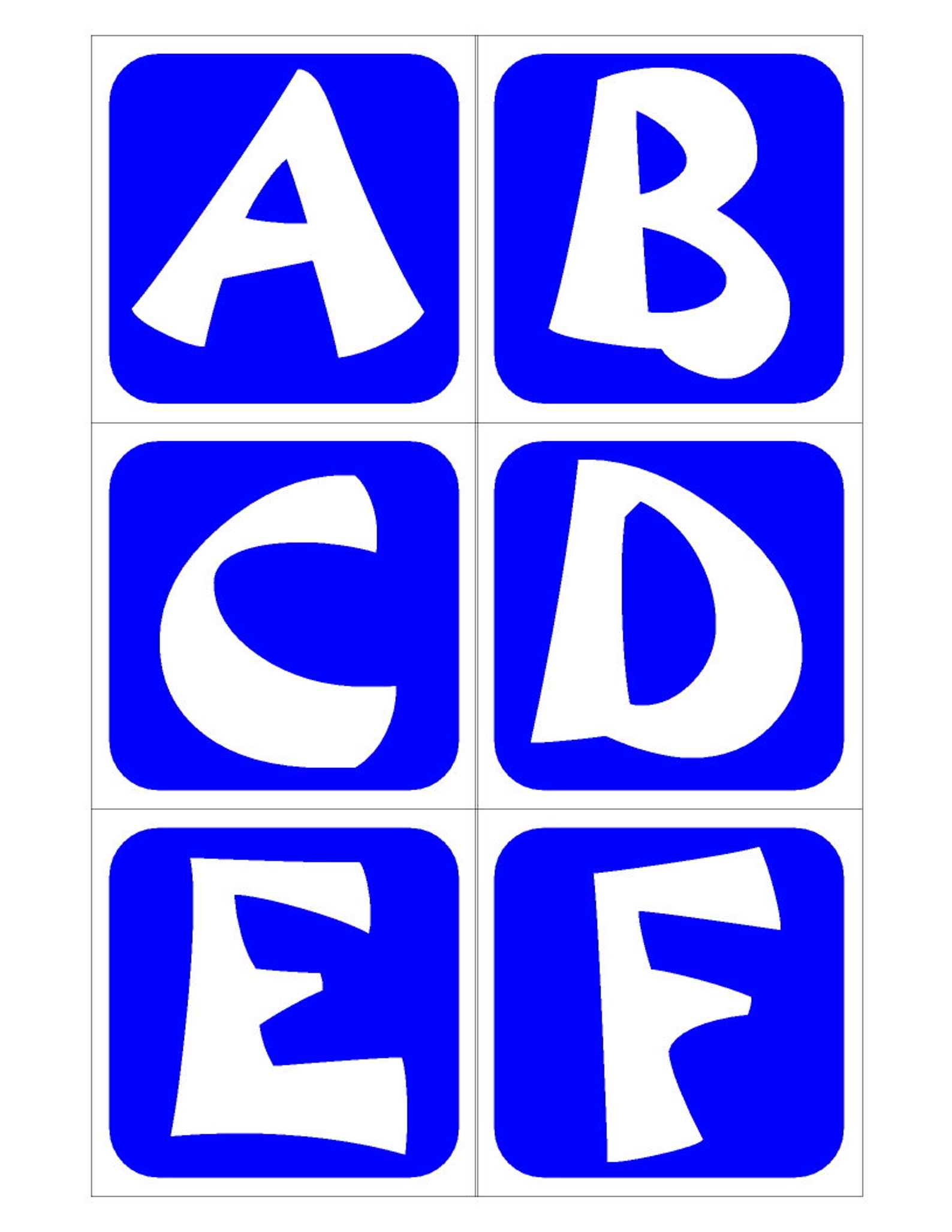 INSTANT DOWNLOAD Red and Blue Lettering Perfect for Preschool ...