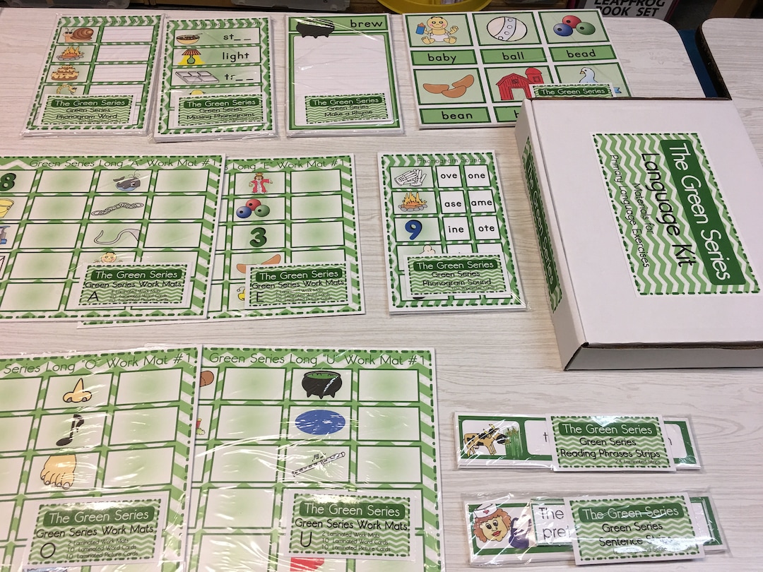 The Green Series - Language Kit - (17) Montessori Materials for Primary ...