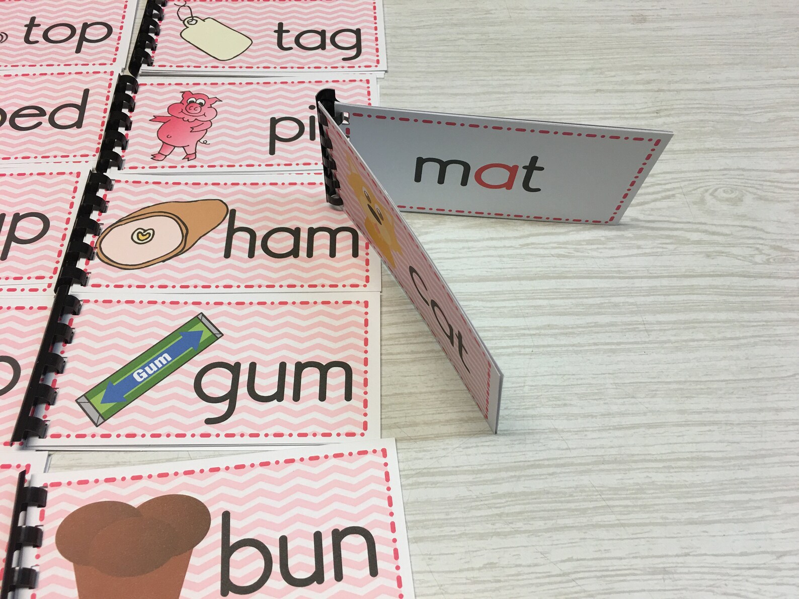 The Pink Series 24 CVC Word Families Booklets Montessori Material for ...