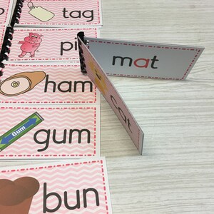 The Pink Series - 24 CVC Word Families Booklets- Montessori Material ...