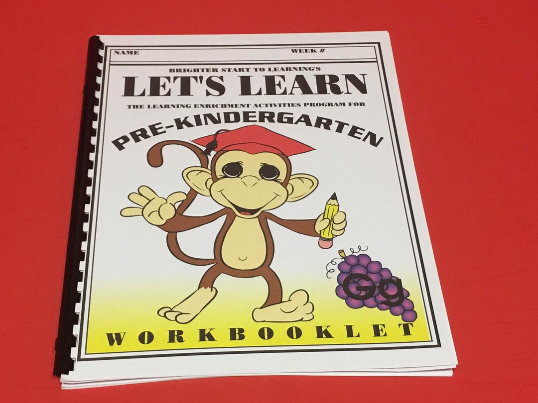 Preschool Worksheets BSTL - Let’s Learn - Letter Gg - Work Booklet ...