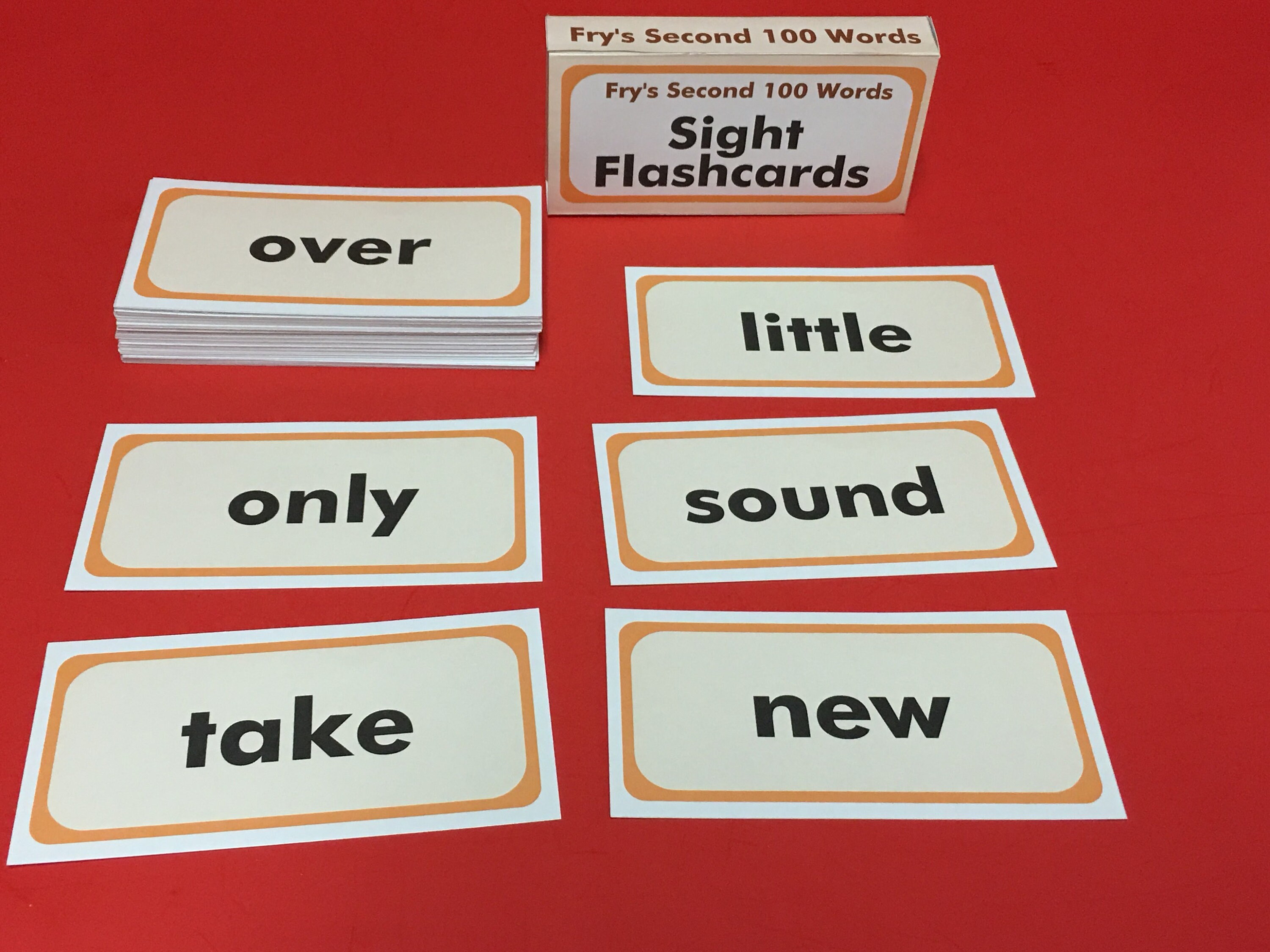 100 Flashcards - Fry”s Sight Words - 2nd Hundred Words Flash Cards - Etsy