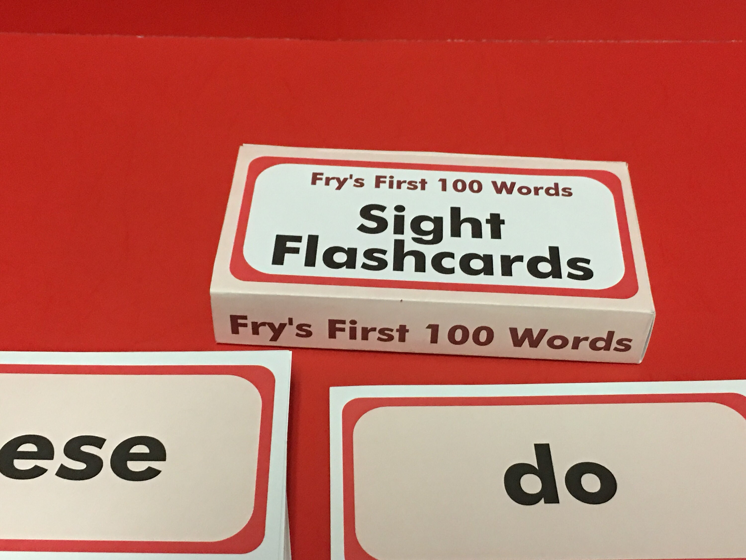 100 Flashcards Frys Sight Words 1st Hundred Words Flash Cards - Etsy
