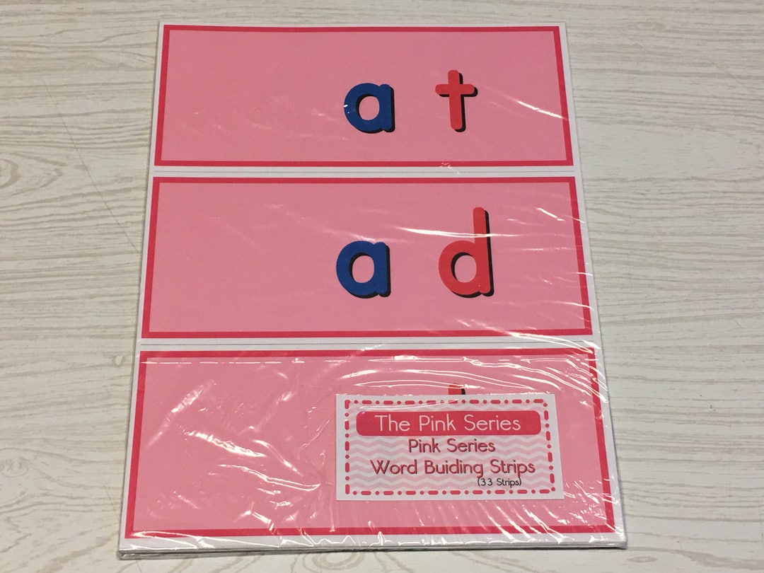The Pink Series - 33 Word Building Strips - Word Families Work Mats ...