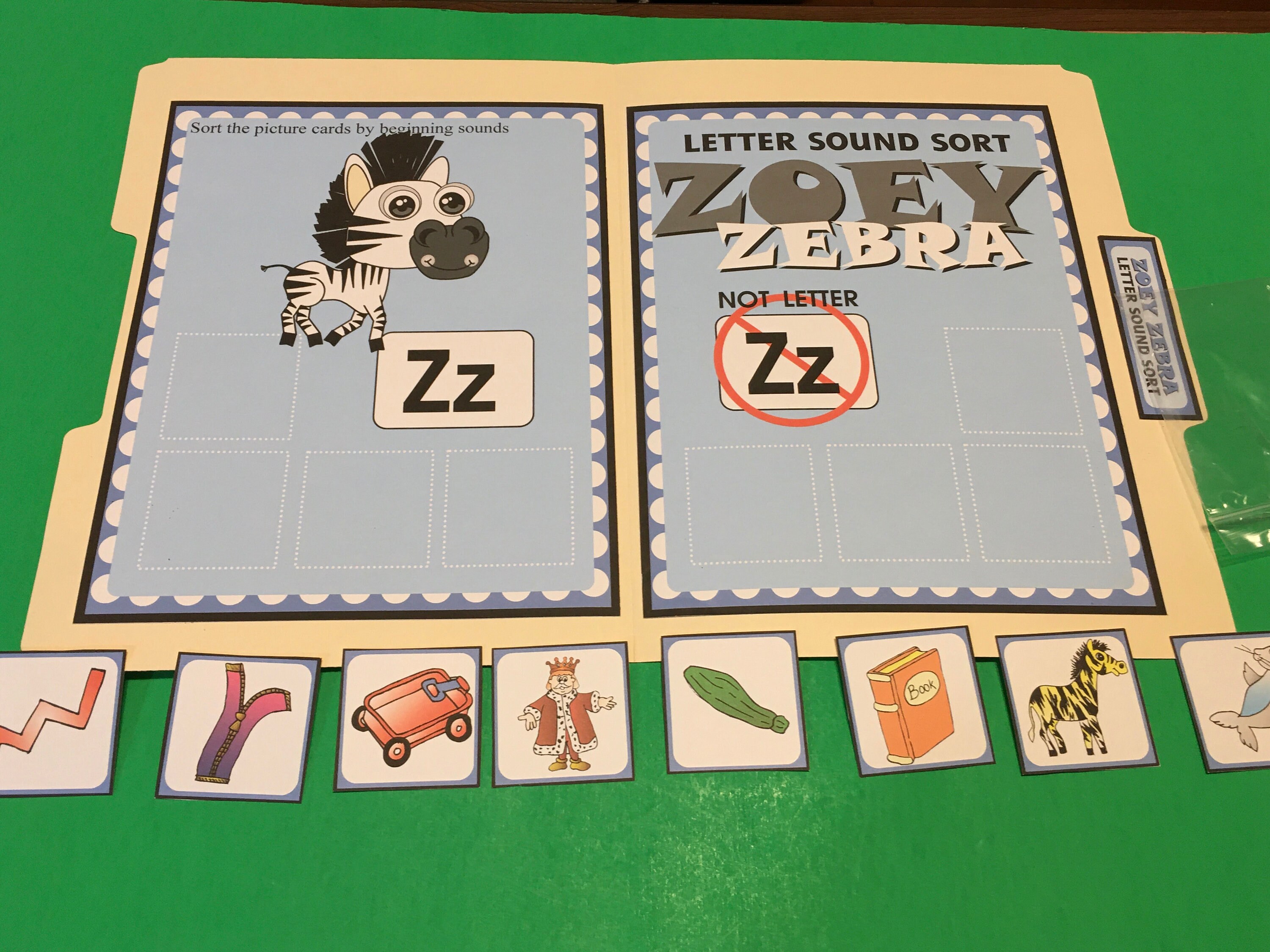 26 Letters File Folder Kits - Activity Set for Learning Centers ...