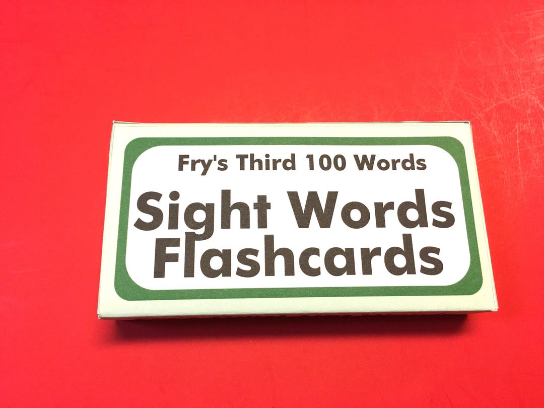 100 Flashcards - Fry”s Sight Words - 3rd Hundred Words Flash Cards ...