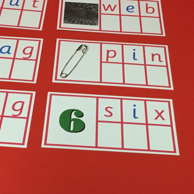 Pink Series Montessori - CVC WORD CARDS - 45 Laminated Cards - Etsy