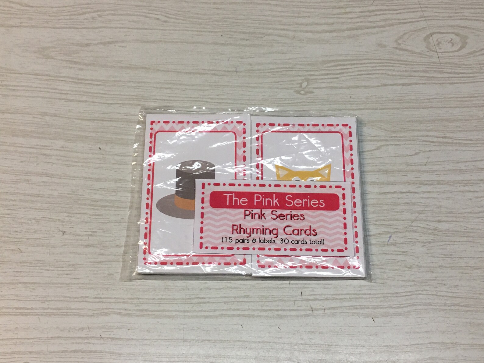 The Pink Series - Rhyming Words ( 30 Card Deck ) - Montessori Material ...