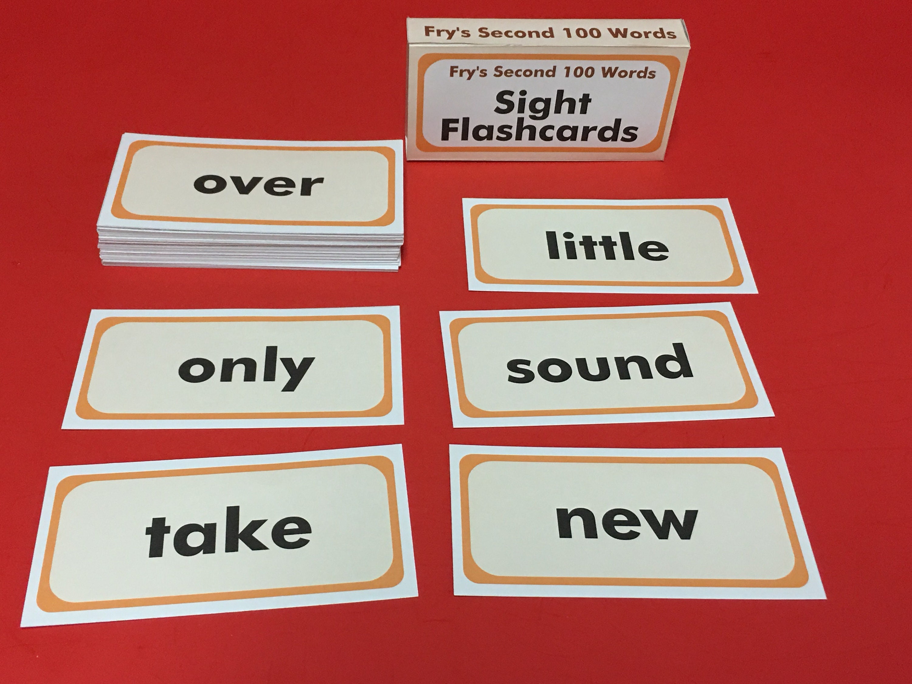 100 Flashcards Frys Sight Words 2nd Hundred Words Flash - Etsy