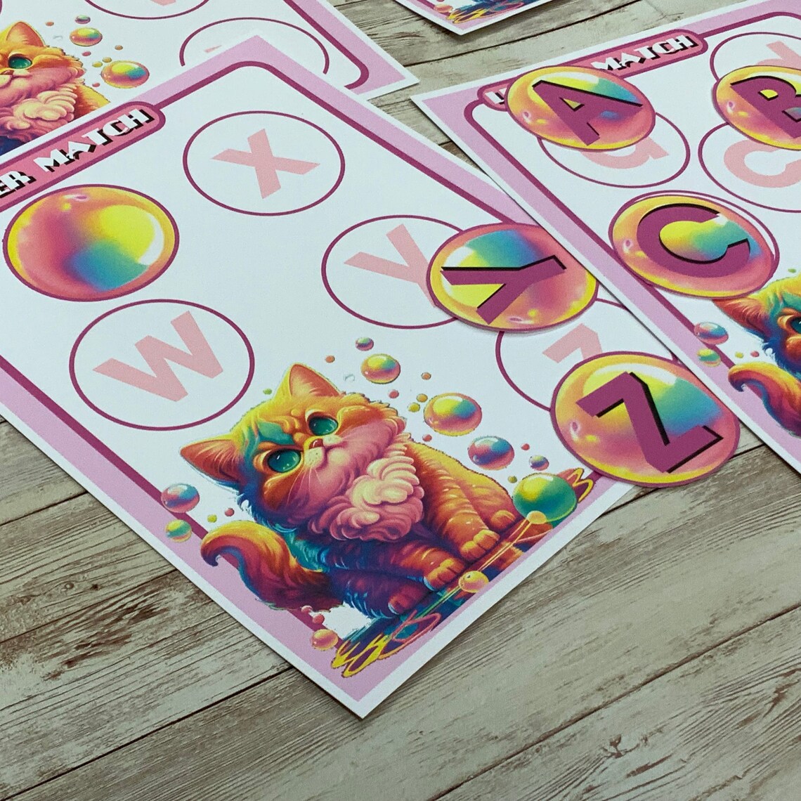 Preschool Learning Games - Pretty Kitty Cat Bubble Match | Uppercase ...
