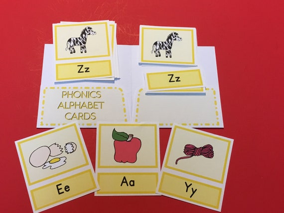 INSTANT DOWNLOAD Phonics Alphabet Cards Three Part Card - Etsy Singapore