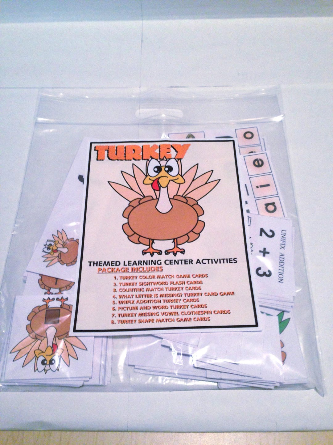 Turkeys Themed Activities Package for Learning Centers Perfect for ...