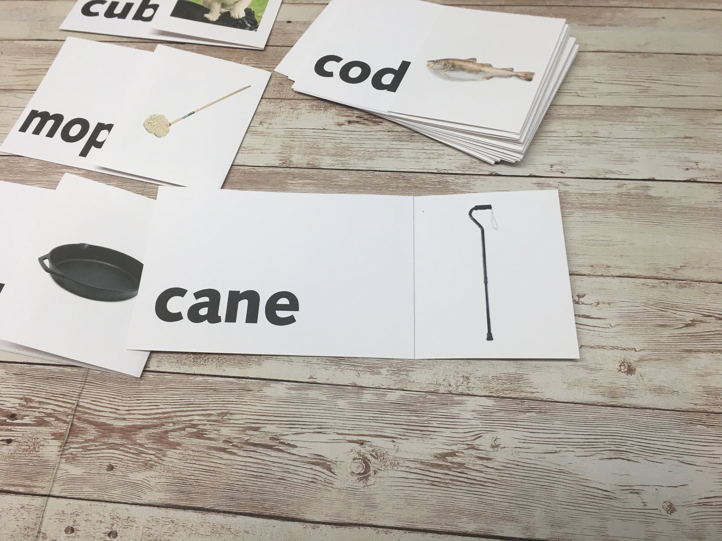Reading Manipulative - Silent E Words Picture Flip Cards - Home or ...