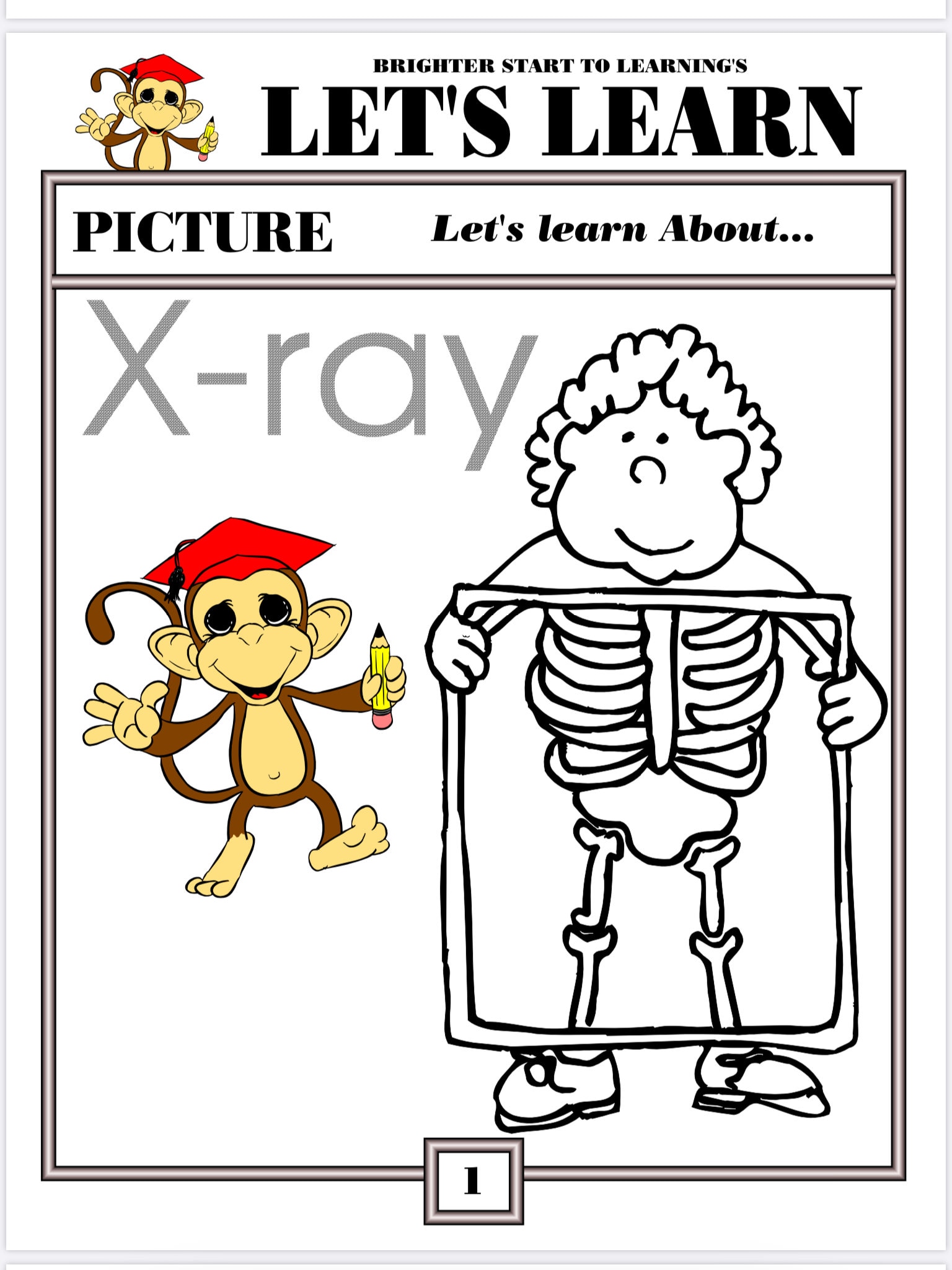 INSTANT DOWNLOAD BSTL Lets Learn Letter Xx Work Booklet Perfect for ...