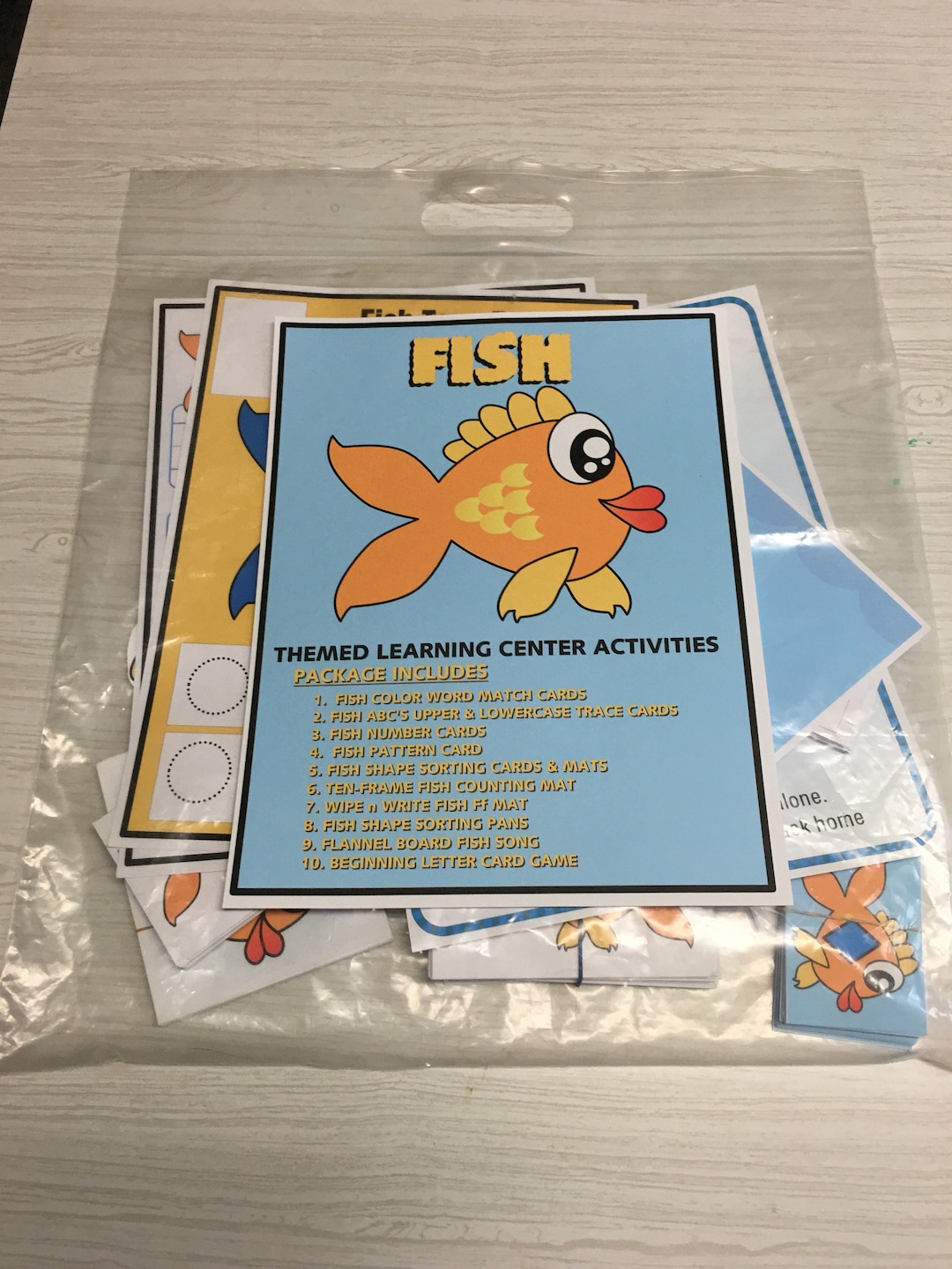 Fish Theme Learning Activities: Preschool Kindergarten Homeschool - Etsy