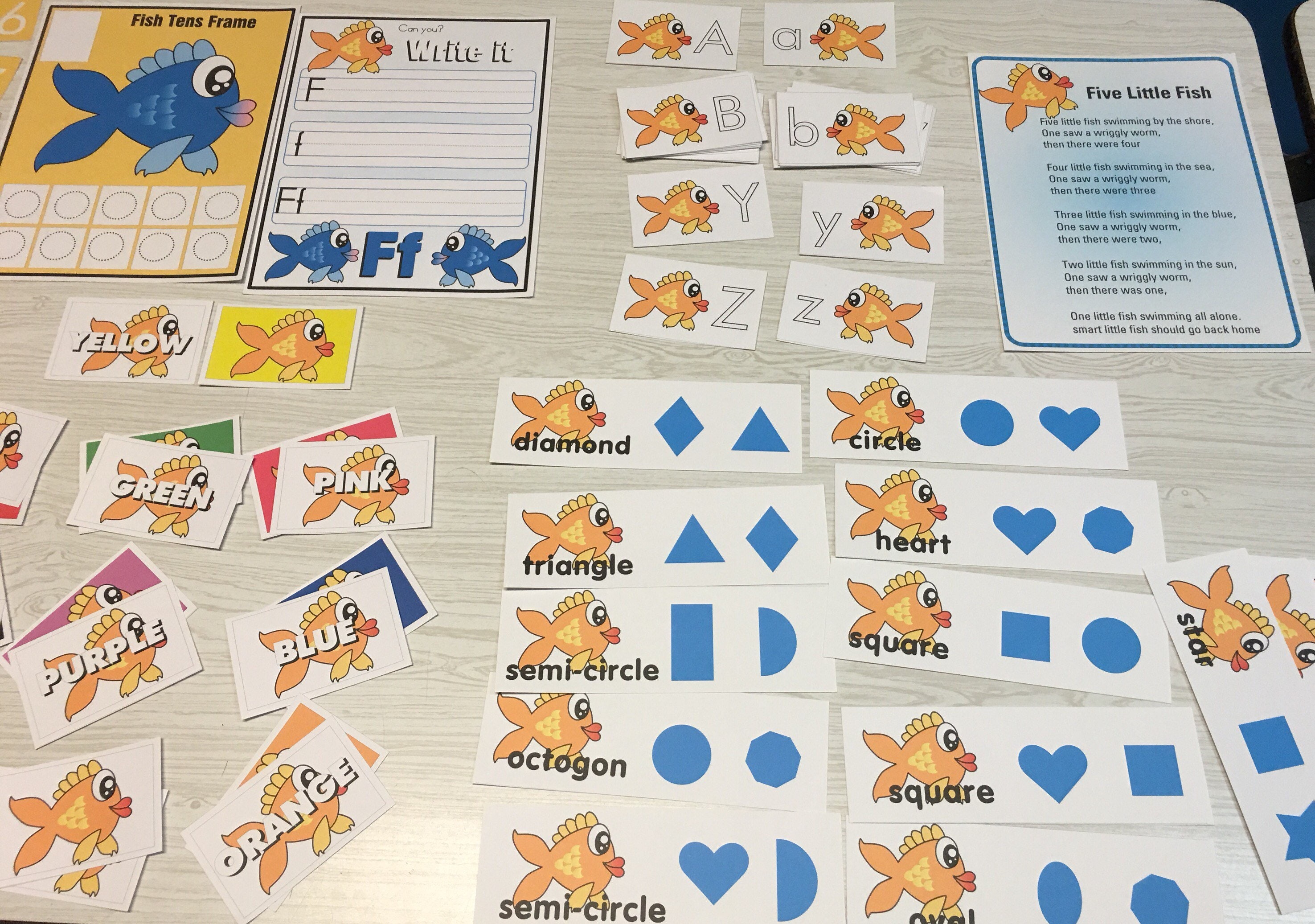 INSTANT DOWNLOAD - Fish - Themed Activities Package for Learning ...