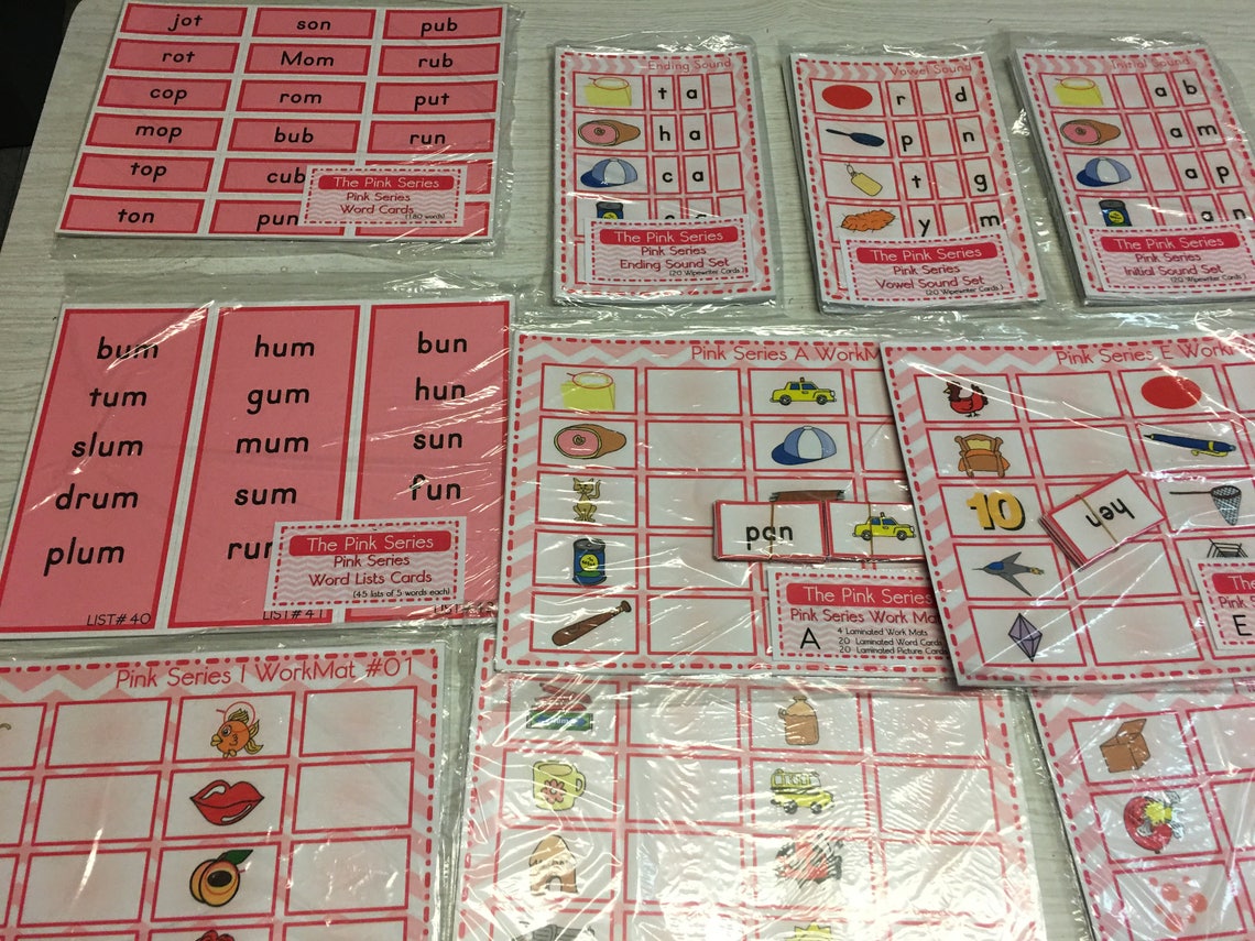 The Pink Series Language Kit Montessori Material for Primary - Etsy