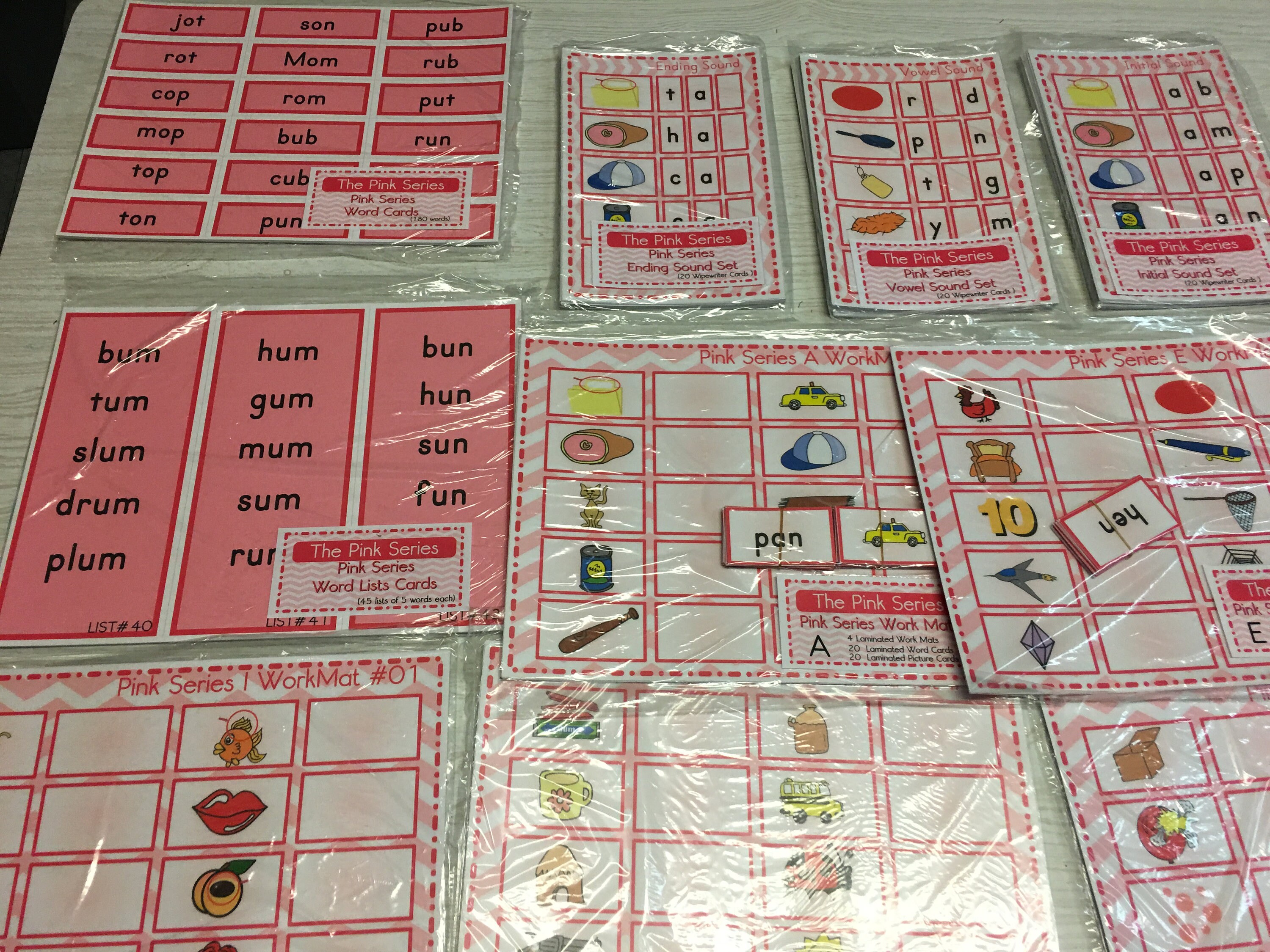 The Pink Series Language kit Montessori Material for Primary | Etsy