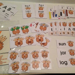 Turkeys Themed Activities Package for Learning Centers Perfect for ...