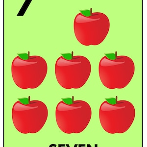 20 Printable Numbers Posters for Numbers 1-20. Wall Charts Classroom ...