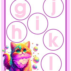 Preschool Learning Games - Pretty Kitty Cat Bubble Match | Uppercase ...