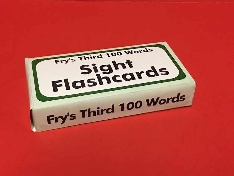 100 Flashcards - Fry”s Sight Words - 3rd Hundred Words Flash Cards ...