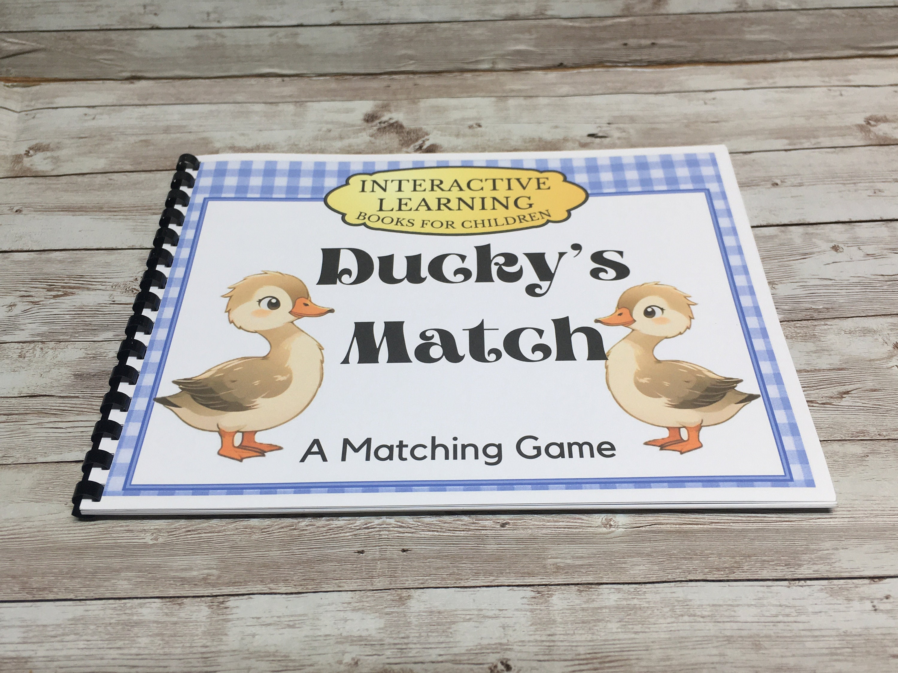 Interactive Learning Books for Children Duckys Match - Etsy