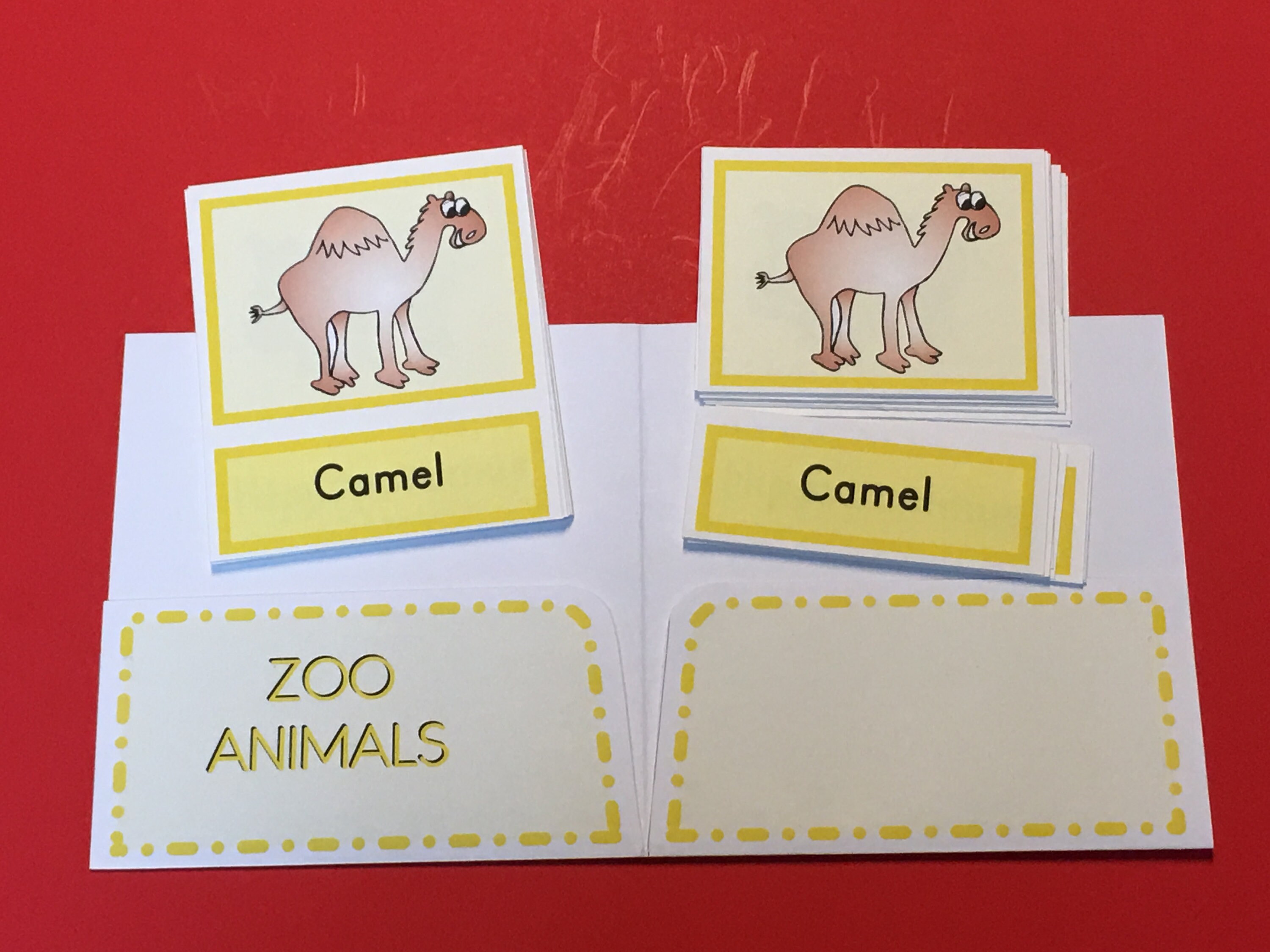 INSTANT DOWNLOAD - Zoo Animals - Three Part Card Set and Folio - Pre ...