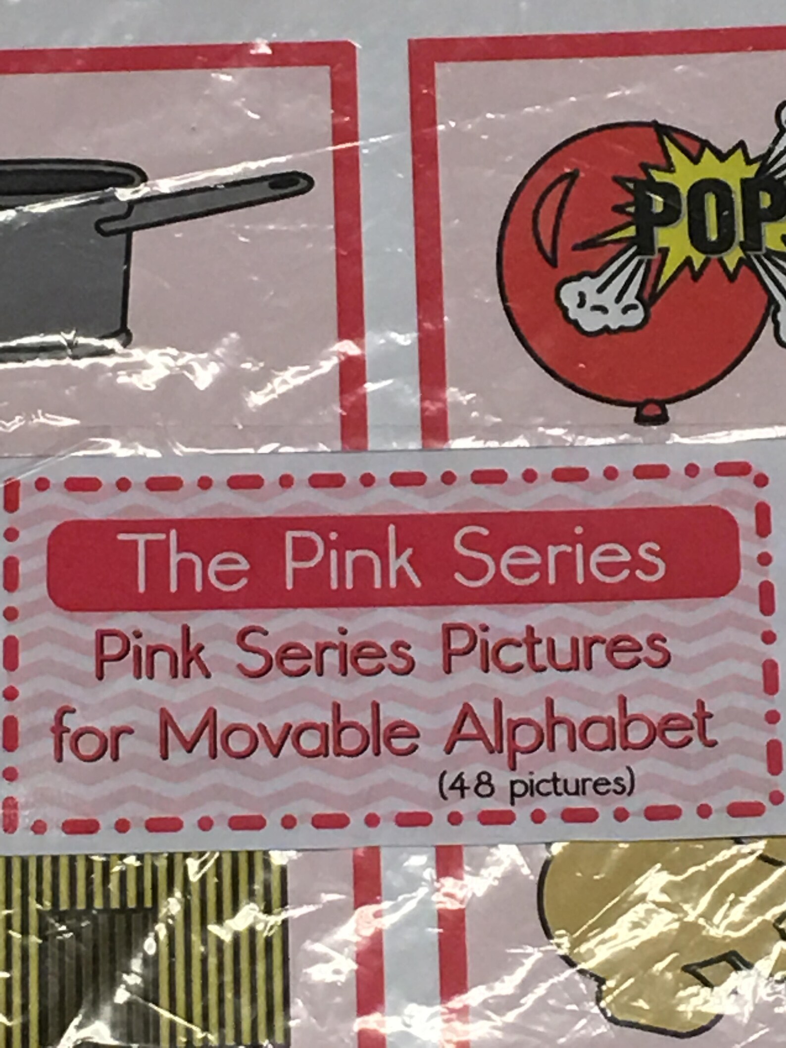 The Pink Series - Pictures for Movable Alphabet - Montessori Material ...