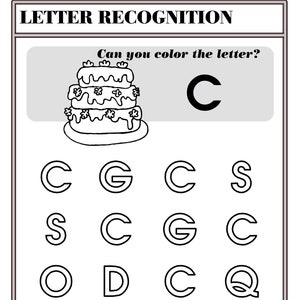 INSTANT DOWNLOAD BSTL Lets Learn Letter Cc Work Booklet Perfect for ...