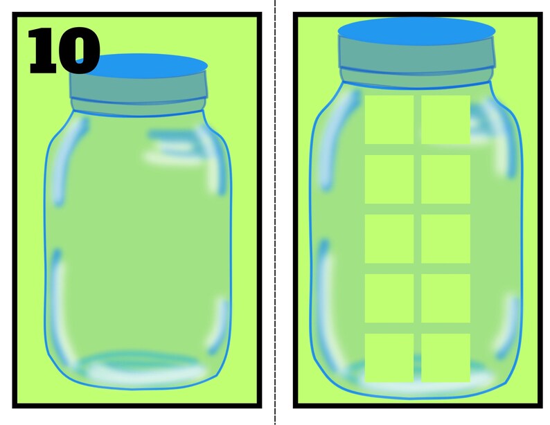 Beetles in a Jar Counting Mats: Preschool Learning (instant Download ...