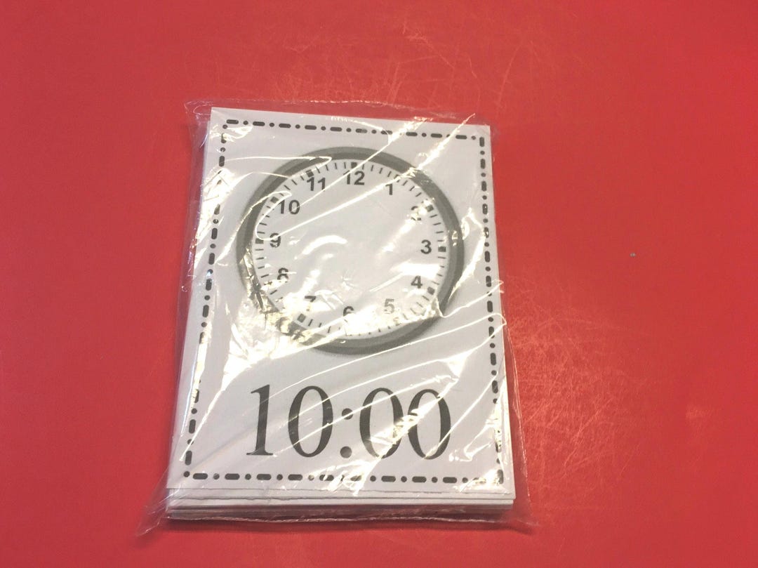 Learn to Write the Time Clock Face - Cards for Learning Center - 48 Dry ...