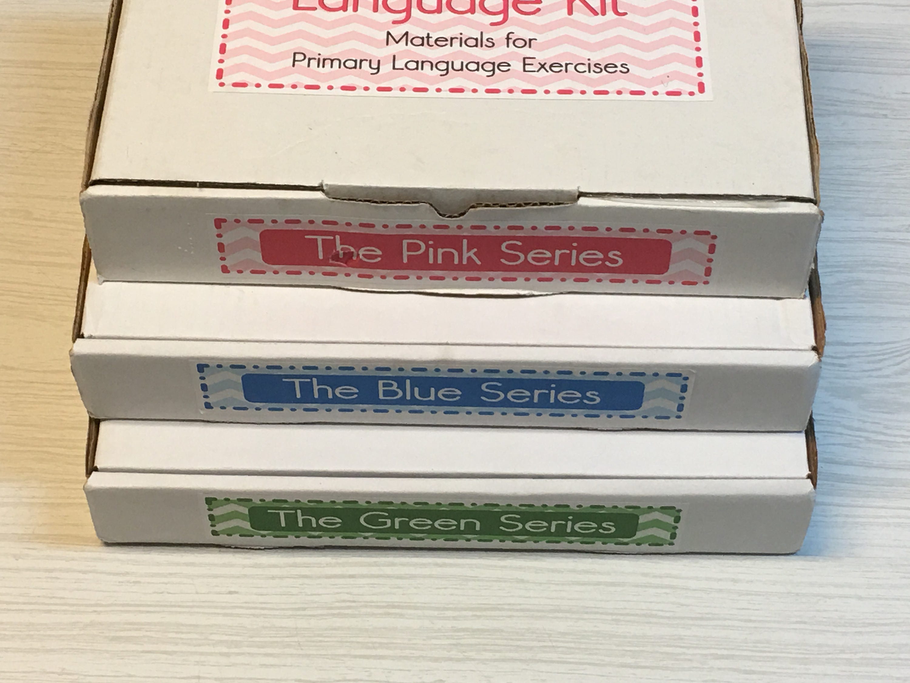 The Pink Blue & Green Series Complete Montessori Materials | Etsy