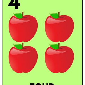 20 Printable Numbers Posters for Numbers 1-20. Wall Charts Classroom ...