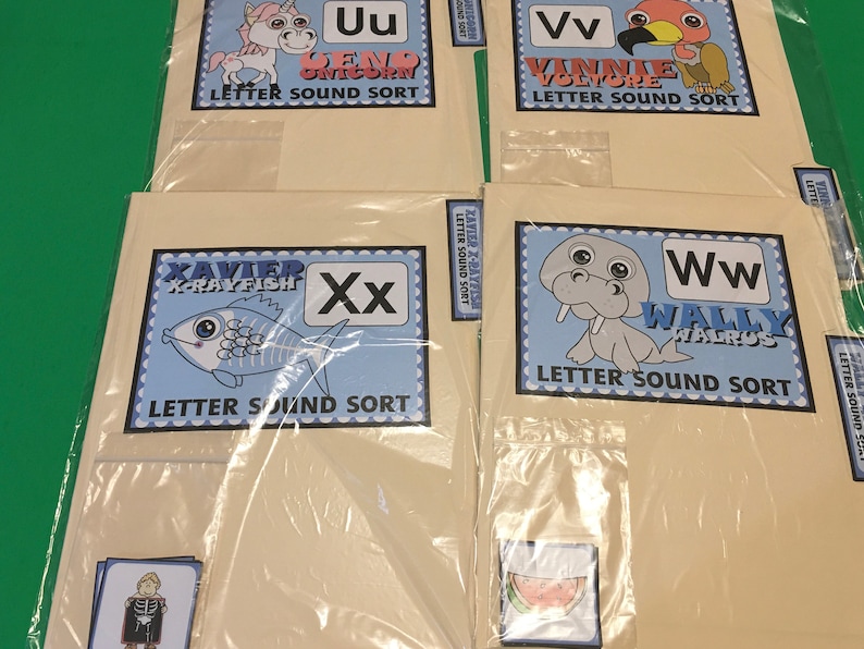 26 Letters File Folder Kits - Activity Set for Learning Centers ...