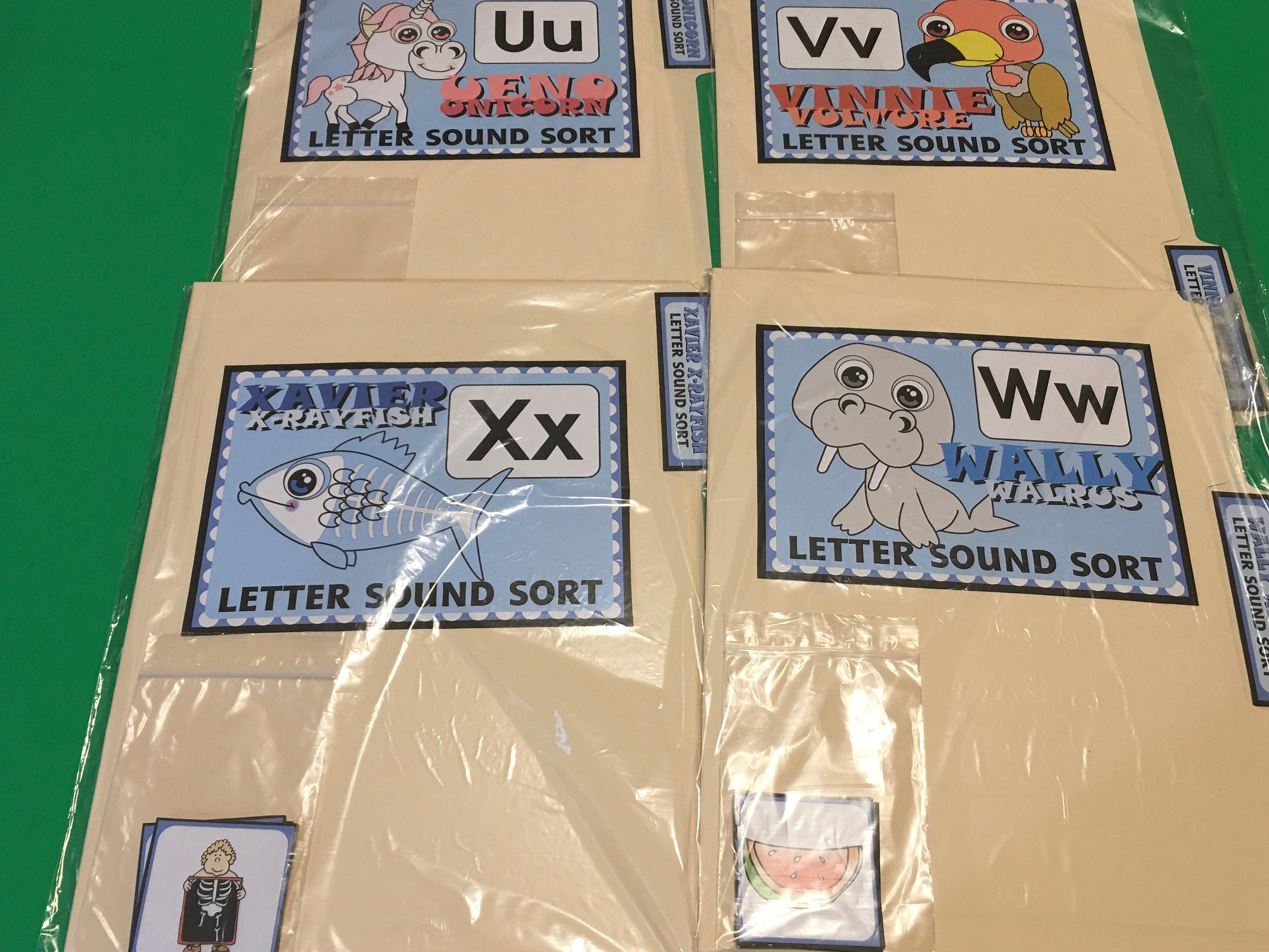 26 Letters File Folder Kits - Activity Set for Learning Centers ...