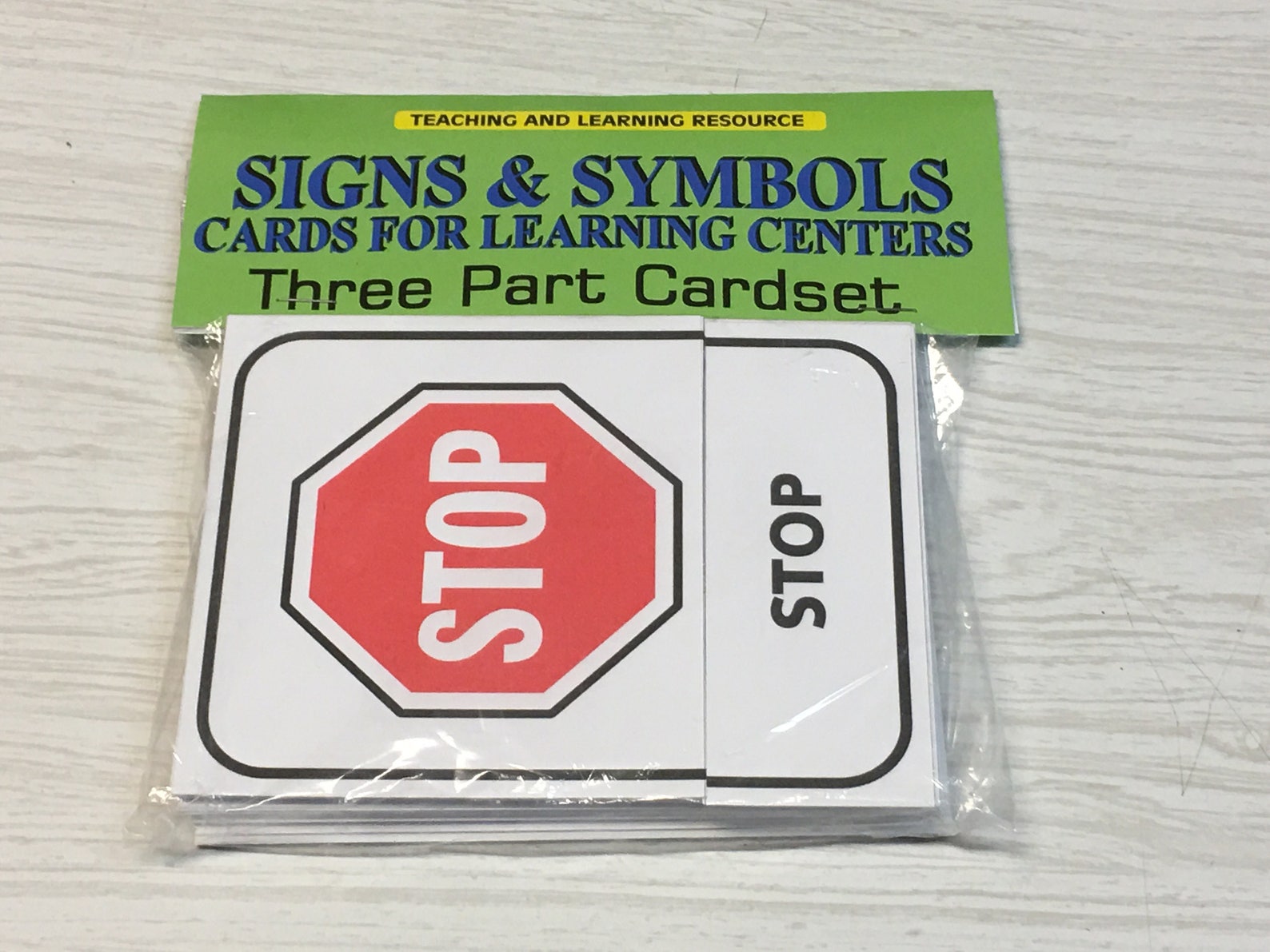 Signs & Symbols - Cards for Learning Center - Three Part Cards ...