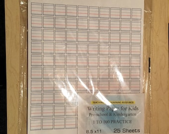 Writing Paper for Kids Tracing Letters 11 X 8.5 In 20 Lb | Etsy