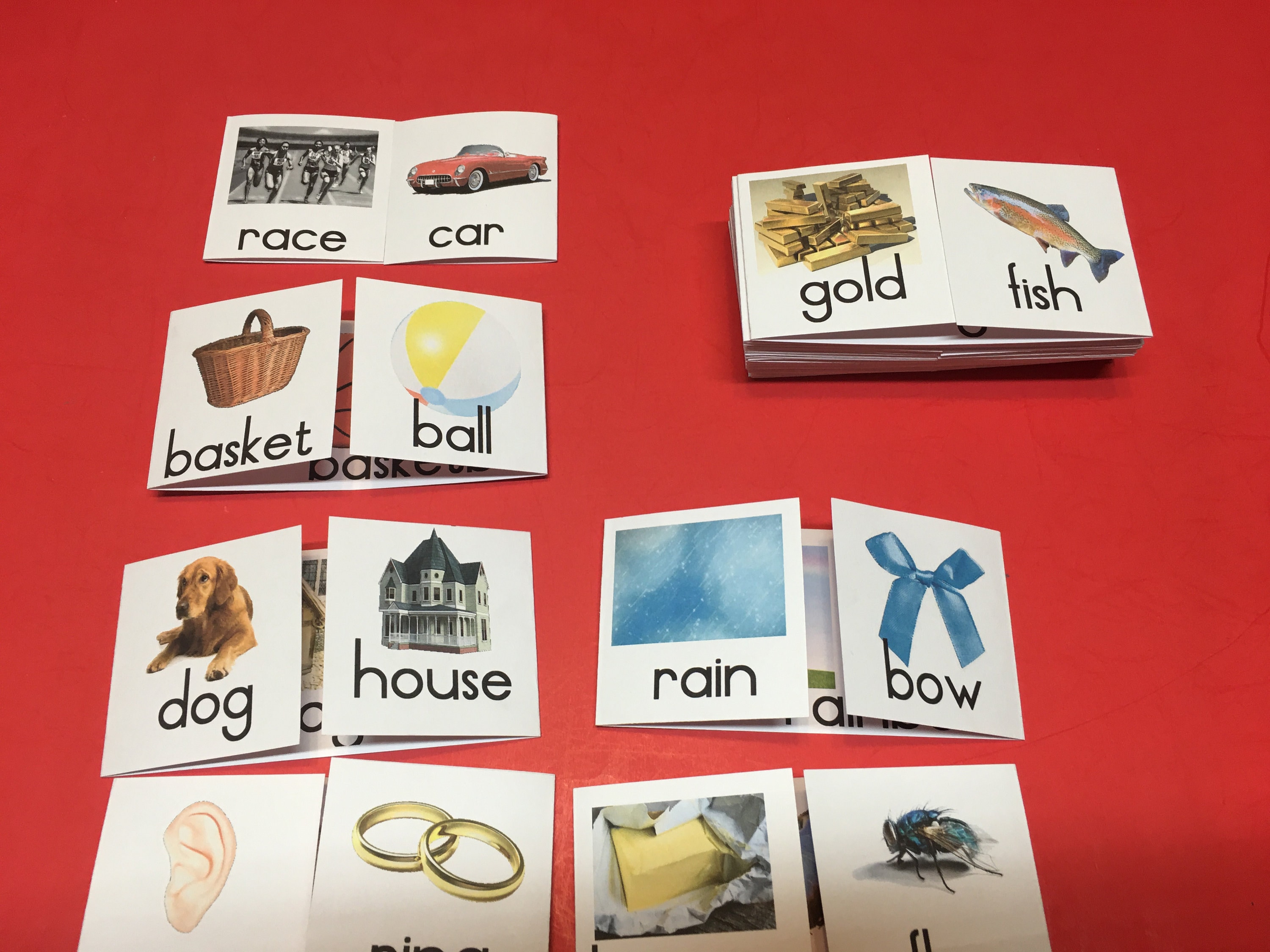 Compound Words - Cards for Learning Center - 33 Flip Cards - Activity ...