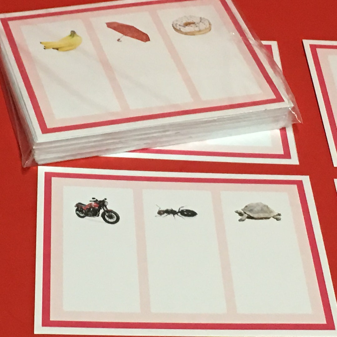 Pink Series Montessori - CVC LETTER & SOUND - 40 Laminated Cards - Etsy