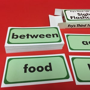 100 Flashcards - Fry”s Sight Words - 3rd Hundred Words Flash Cards ...