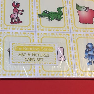ABC & PICTURES CARDS - Pre-reading Series - Montessori Materials for ...