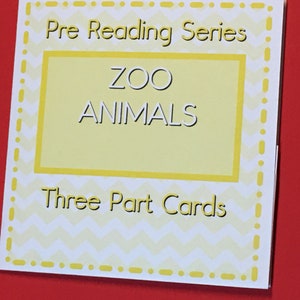INSTANT DOWNLOAD - Zoo Animals - Three Part Card Set and Folio - Pre ...