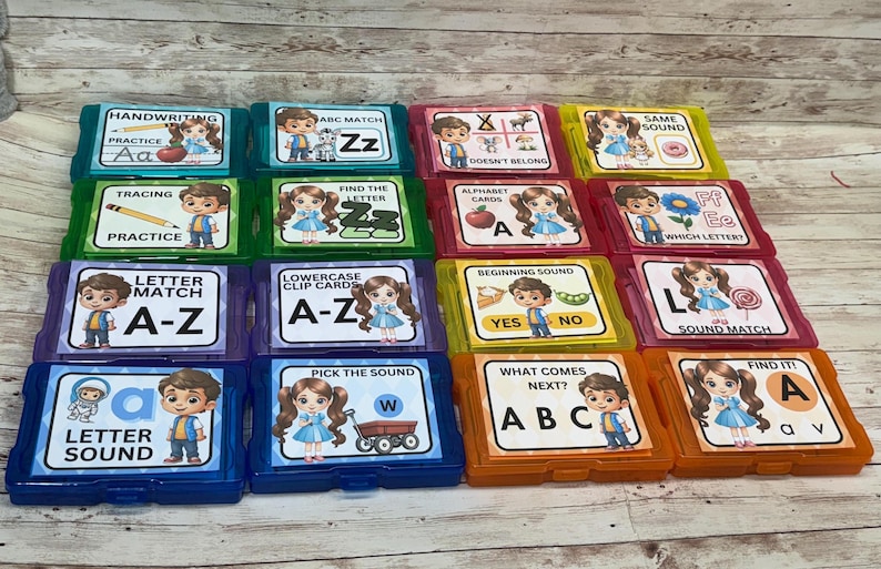 Phonics - 16 Task Box Activity Sets With Carrying Case - Letters and ...