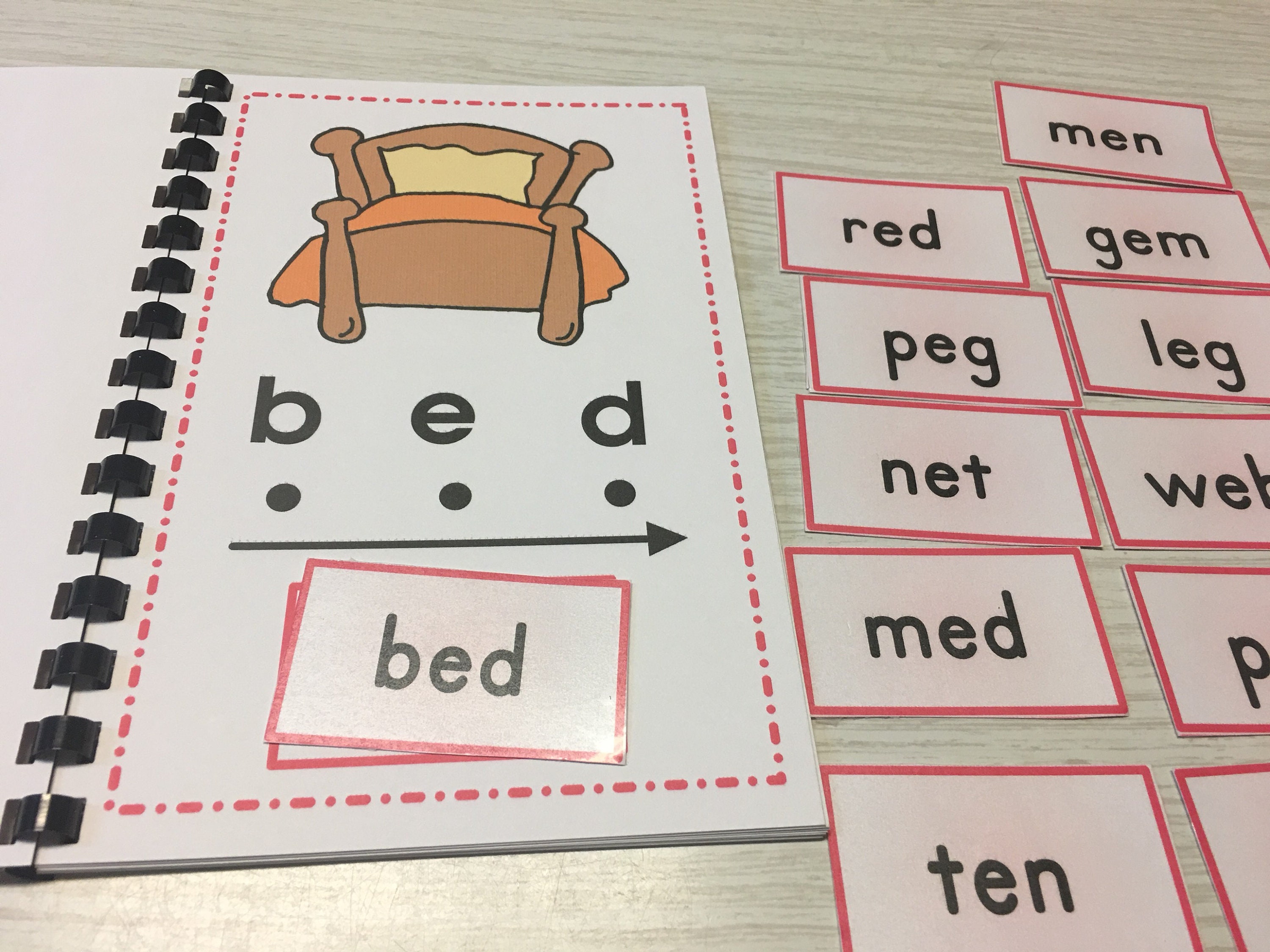 The Pink Series - Interactive Learning Books - Short “e” Book - W/ 12 ...